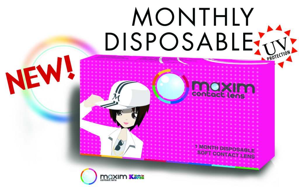 Maxim Colors French Series - 2 Pack (Pink) Contact Lens